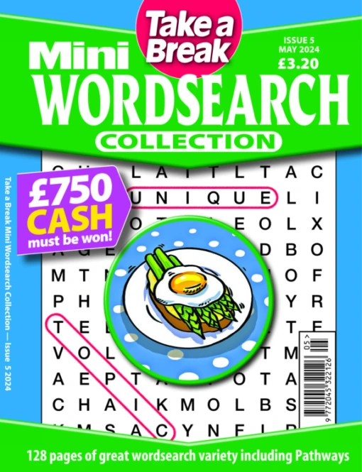 TAB Mini Wordsearch Collection Magazine Issue 05 2024 - Mags Direct