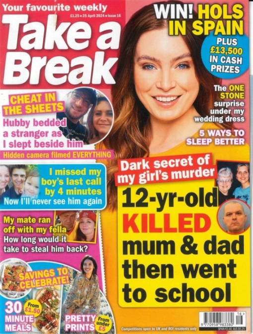 Take a Break Magazine Issue 16 2024 - Mags Direct