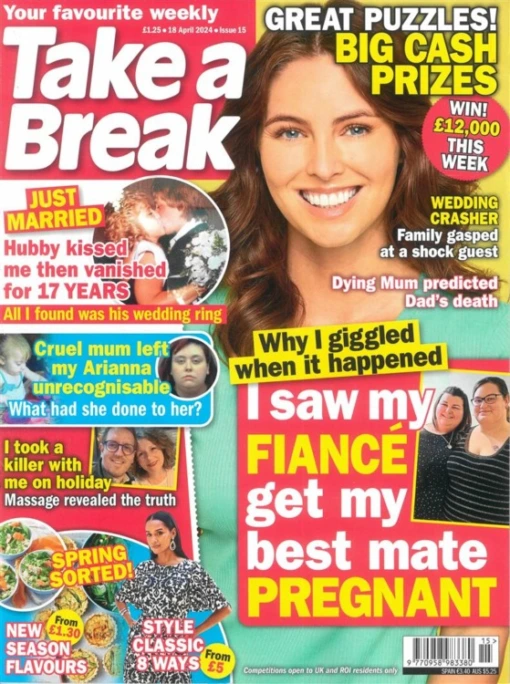 Take a Break Magazine Issue 15 2024 - Mags Direct