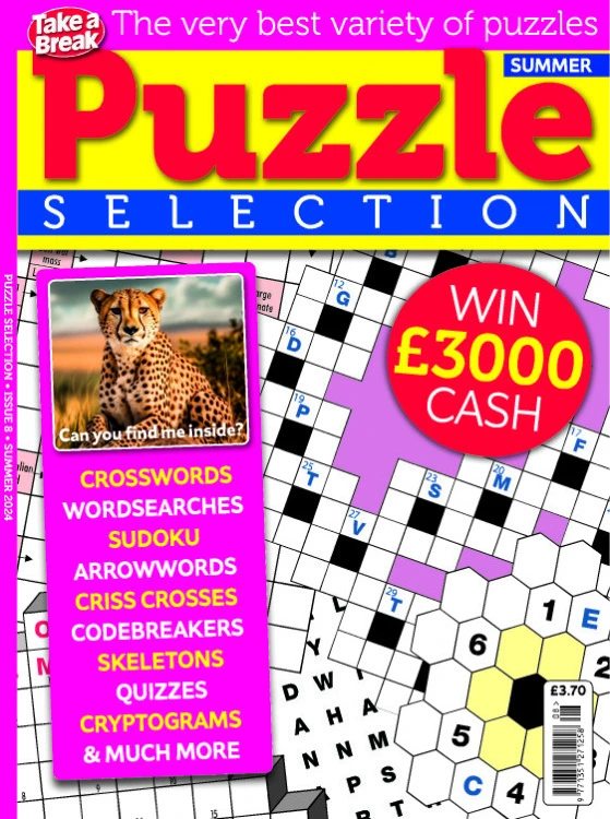 TAB Puzzle Selection Magazine Issue 08 2024 - Mags Direct