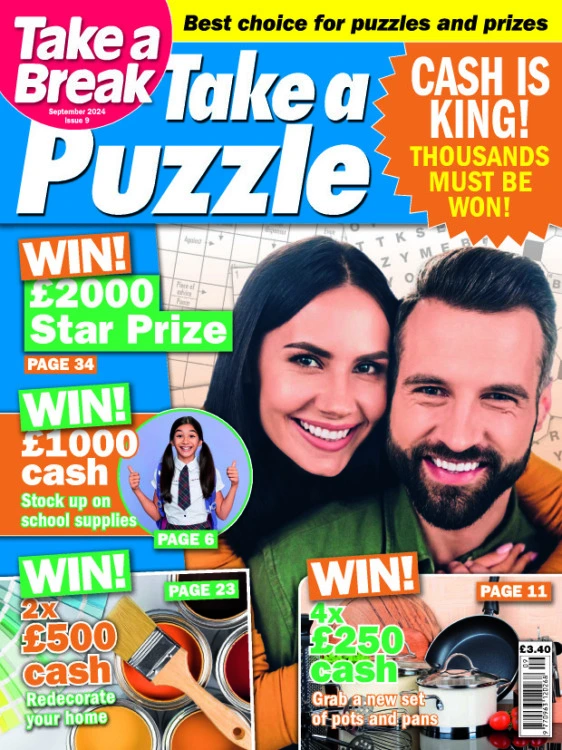 TAB Take A Puzzle Magazine Issue 09 2024 - Mags Direct