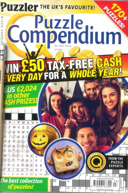 Puzzler Q Puzzle Compendium Magazine 393 - Mags Direct