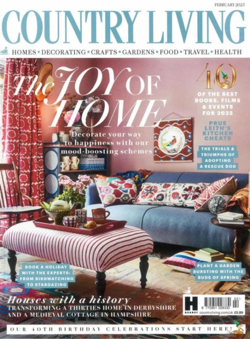 Country Living Magazine February 2025 - Mags Direct