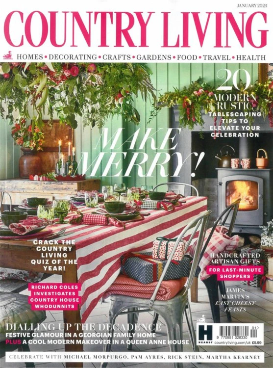 Country Living Magazine January 2025 - Mags Direct