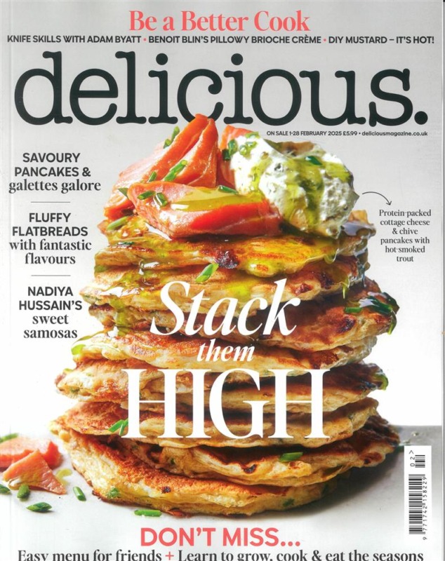 Delicious Magazine February 2025 - Mags Direct