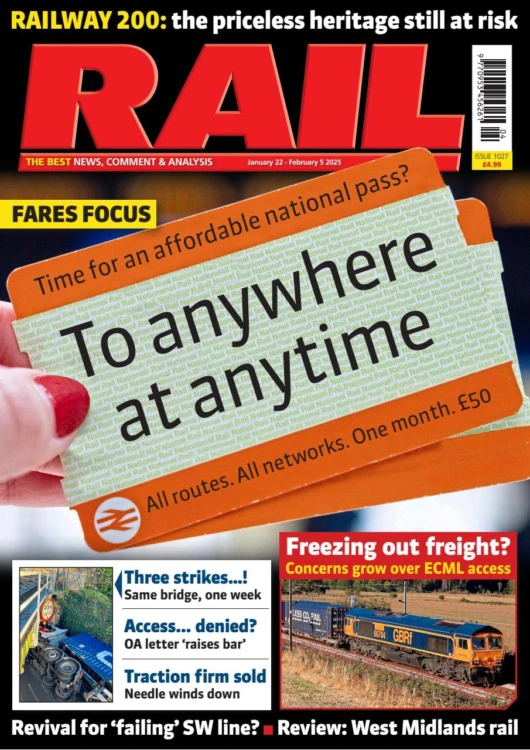 Rail Magazine 22 January 2025 - Mags Direct
