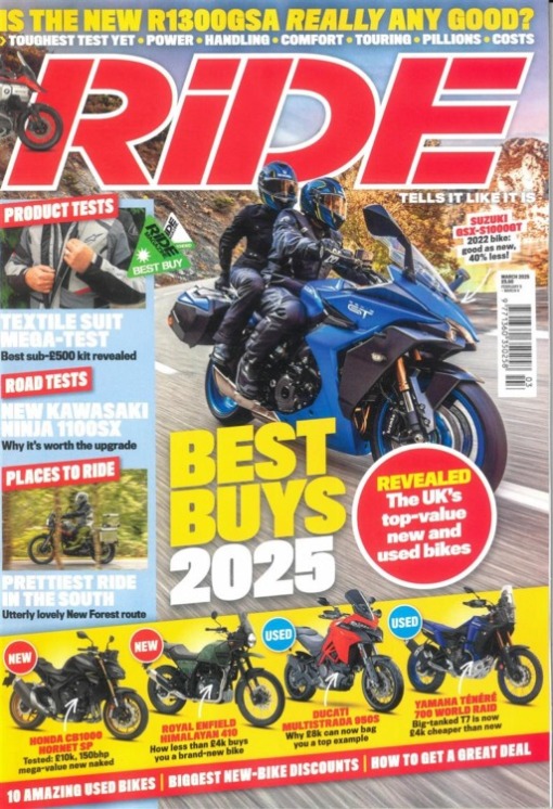 RiDE Magazine March 2025 - Mags Direct