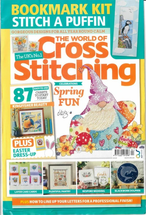 World Of Cross Stitching Magazine April 2025/357 - Mags Direct
