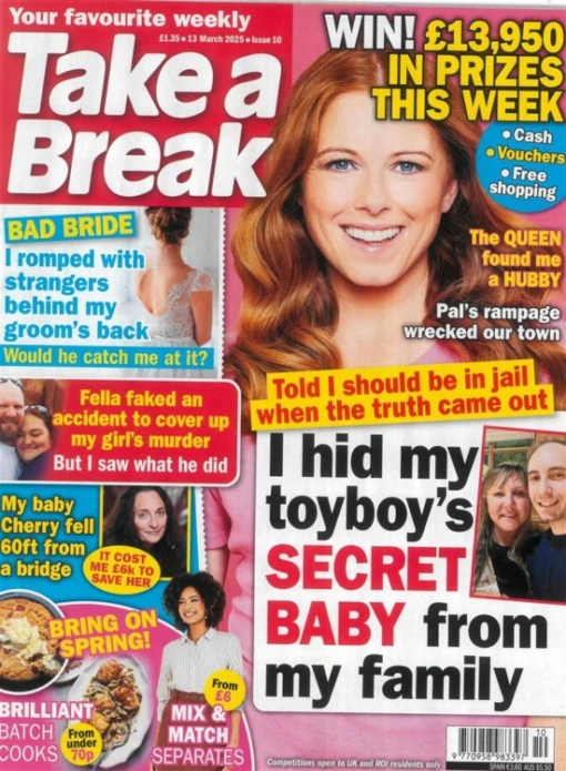 Take a Break Magazine Issue 10 2025 - Mags Direct