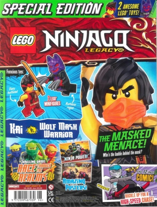 LEGO Special Edition Magazine Legacy35 + Two FREE LEGO Minifigures ...