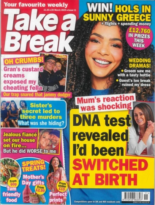 Take a Break Magazine Issue 11 2025 - Mags Direct
