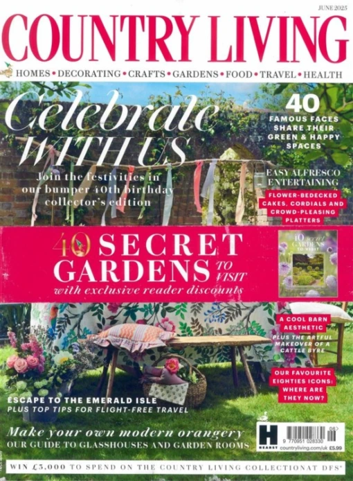Country Living Magazine June 2025 - Mags Direct