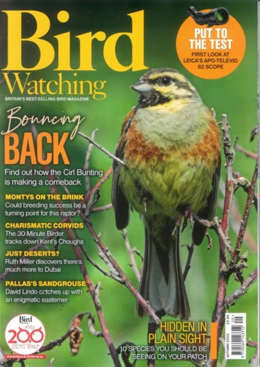 Bird Watching Magazine Autumn 2025 - Mags Direct