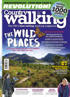 Country Walking Magazine February 2026 - Walk 1,000 Miles - Mags Direct