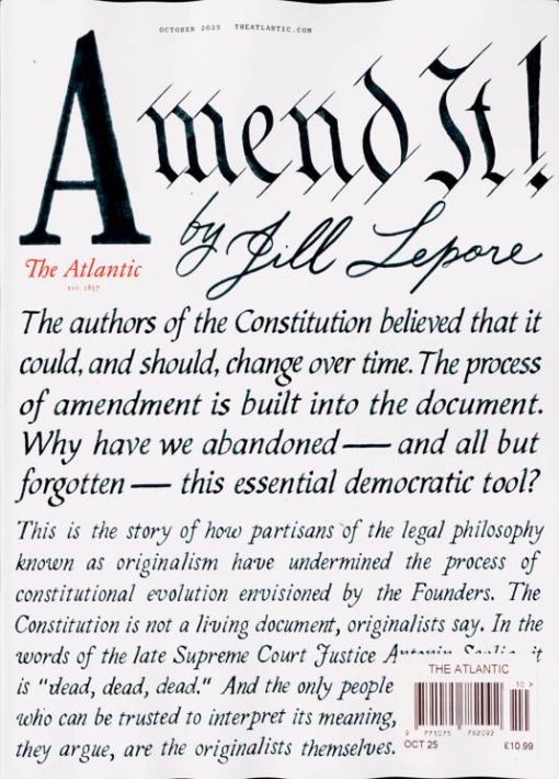 The Atlantic Magazine October 2025 - Mags Direct